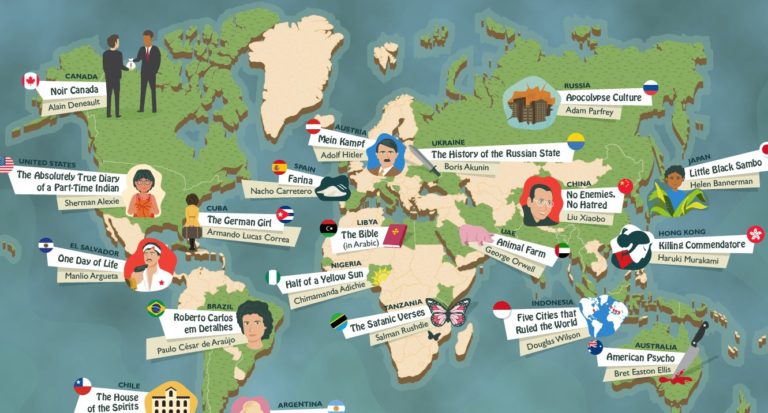 Forbidden Books From Around The World in 2019 (MAP)