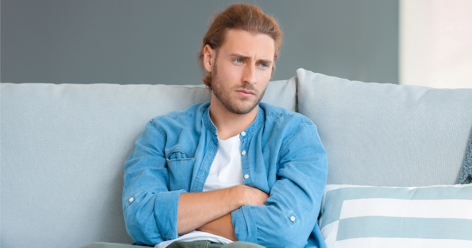 Men who are deeply unhappy but afraid to be vulnerable usually display ...