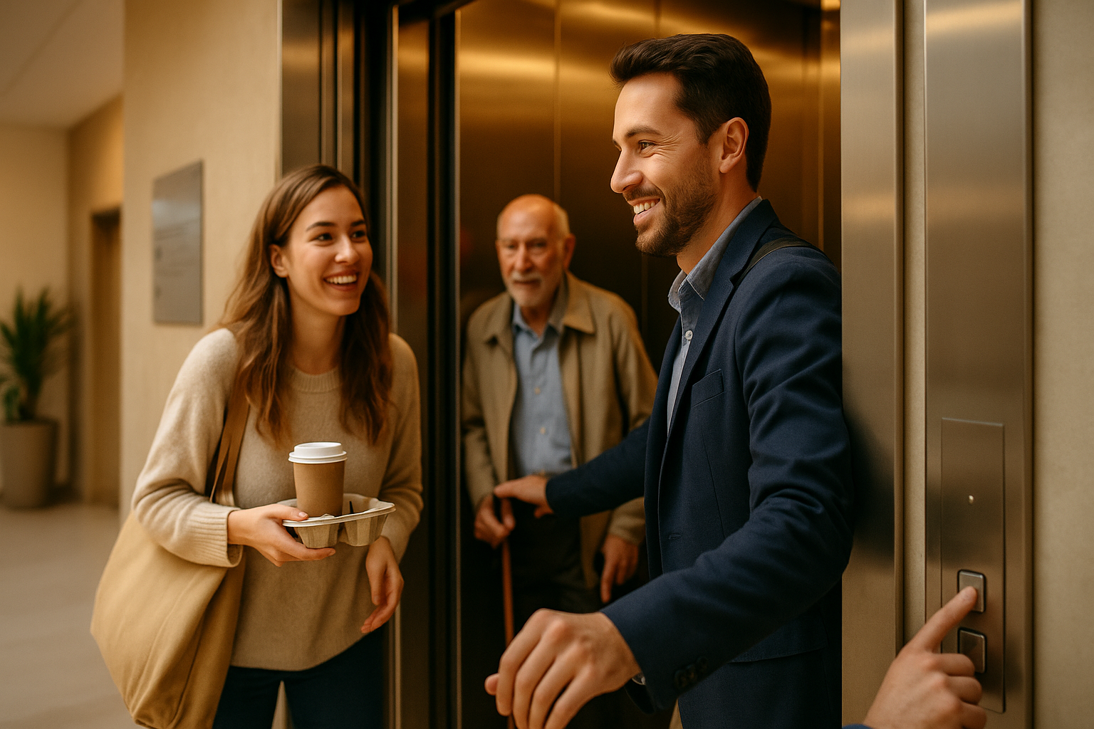 People who always hold elevator doors for strangers usually display ...